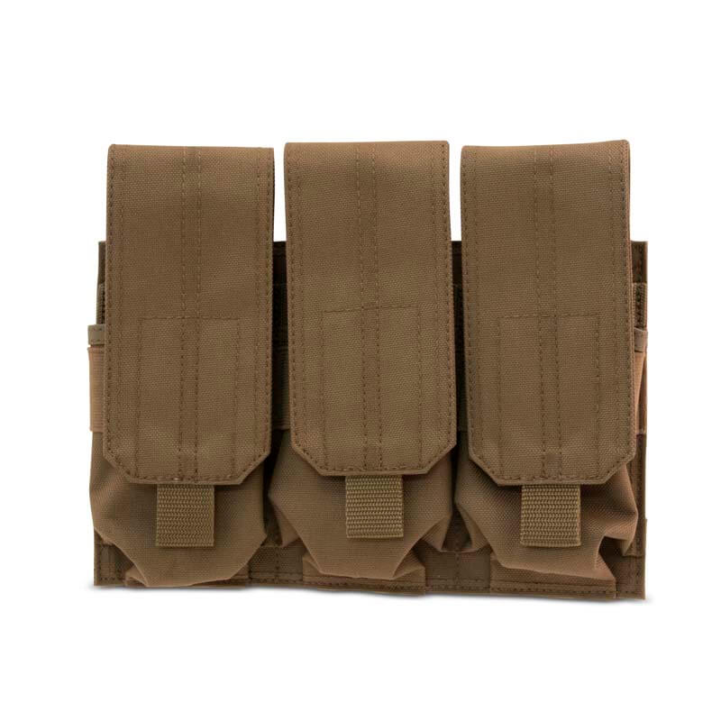 Triple Stacked Mag Pouch - Coyote – Mercury Tactical Gear