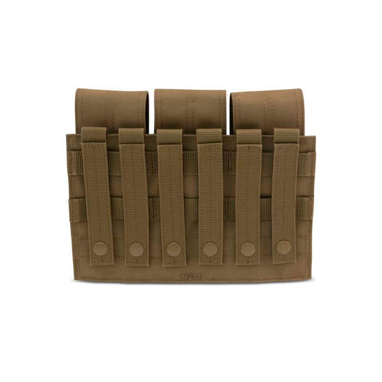 Triple Stacked Mag Pouch - Coyote – Mercury Tactical Gear