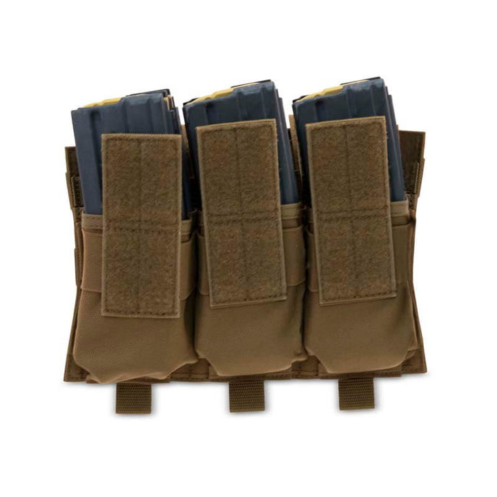 Triple Stacked Mag Pouch - Coyote – Mercury Tactical Gear