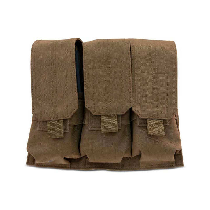 Triple Stacked Mag Pouch - Coyote – Mercury Tactical Gear