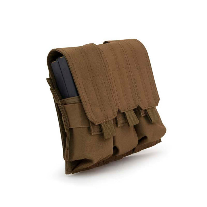 Triple Stacked Mag Pouch - Coyote – Mercury Tactical Gear